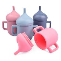 China 150ml Elephant Sippy Cup 100% Silicone Sippy Cup With Straw for sale