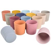 China 6.3oz Kids Silicone Cup Sippy Cup For 9 Month Old BPA Free for sale