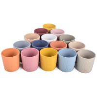 China Squirrel Embossment Silicone Training Cup For Infants Customized Color for sale