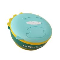 China Leakproof Microwave Suction Bowl With Lid Dinosaur Design Bowl Silicone for sale