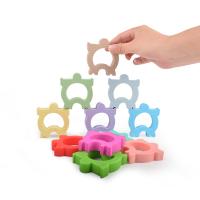 China Non Toxic Baby Silicone Toys For 0-12 Months Age Soft Silicone Block for sale