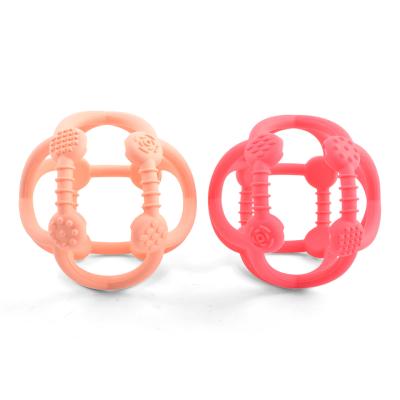 China Watermelon Chewing Silicone Teething Ball Baby Molar Silicone Ball Teether for sale
