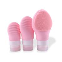 China Pink Facial Cleansing Brush Silicone Electric Facial Cleanser for sale