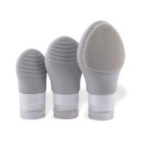 China Pink Facial Cleansing Brush Silicone Electric Facial Cleanser for sale