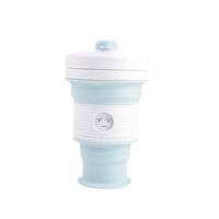 China 550ml 18oz Collapsible Silicone Coffee Cup Silicone Household Products White for sale