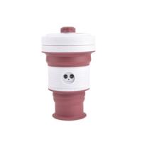 China 550ml 18oz Collapsible Silicone Coffee Cup Silicone Household Products White for sale