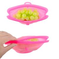 China Airtight Silicone Food Pouches 1500ml Reusable Silicone Bags For Sandwich Snack for sale