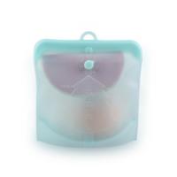 China Airtight Silicone Food Pouches 1500ml Reusable Silicone Bags For Sandwich Snack for sale