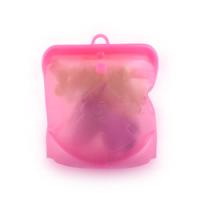 China Airtight Silicone Food Pouches 1500ml Reusable Silicone Bags For Sandwich Snack for sale