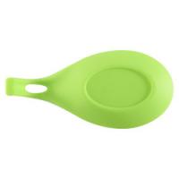 China Orange Silicone Spoon Rest Utensil Holder Sustainable Rubber Spoon Rest for sale
