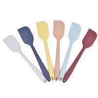 China 10.2in Silicone Scraper Spatula Rubber Scraper For Baking With Stainless Steel Core for sale