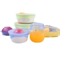 China 7 Pack Reusable Container Lid Silicone Household Products BSCI Round for sale