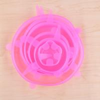China 7 Pack Reusable Container Lid Silicone Household Products BSCI Round for sale