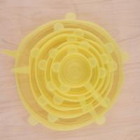 China 7 Pack Reusable Container Lid Silicone Household Products BSCI Round for sale