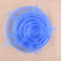 China 7 Pack Reusable Container Lid Silicone Household Products BSCI Round for sale