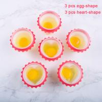China 6Pcs Egg Cooker Silicone Household Products Hard Boiled Egg Silicone Cups for sale