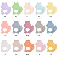 China Multicolored Squirrel Teether Silicone Teether BPA Free LFGB Approval for sale