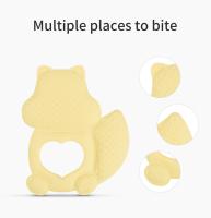 China Multicolored Squirrel Teether Silicone Teether BPA Free LFGB Approval for sale