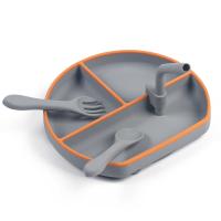 China BPA Free Non Toxic Silicone Childrens Plates Heat Resistant And Safe For Kids for sale