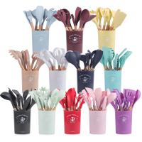 China Chemical Resistance Kitchen Utensil Silicone Household Products Black Brown for sale