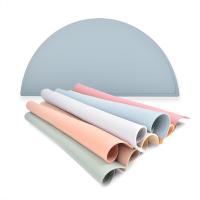 China Grey Silicone Non Slip Mat Silicone Placemats For Dining Table for sale