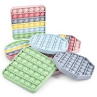 China Customized Pop It Unisex Baby Silicone Toys Colorful Soft Safe Educational Toys for sale