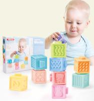 China Silicone Baby Toys Building Block For 0-12 Months Age Range Customized Color for sale