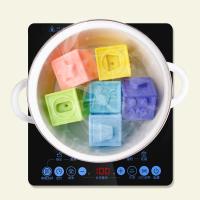 China Silicone Baby Toys Building Block For 0-12 Months Age Range Customized Color for sale