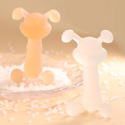 China Customized Silicone Teether For Babies Retail Box Teething Toy With Negotiable MOQ for sale