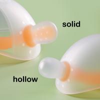 China Custom Logo Silicone Teether Acceptable OEM/ODM Teething Toy Babies Retail Box Package for sale