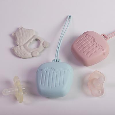 China Silicone Pacifier Holder Case The Perfect Combination Of Convenience And Durability For Babie for sale