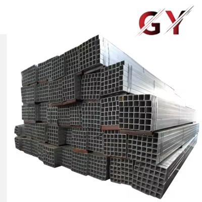China Hot Sale Zinc Coated Q195 Q245 10# 20# 3-12m Customized Galvanized Square Steel Tube for Construction Structure for sale