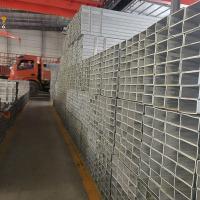 China Large Stock Cold Rolled Pre Galvanized Welded square  Rectangular Steel Pipe/tube Q235, Q235B Hollow Gi Pipe for sale