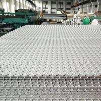 China Best Selling 800mm Width Checkered Galvanized Steel Sheet Tear Drop Pattern Metal Plate Stair Tread for Walkway ASTM Compliant for sale