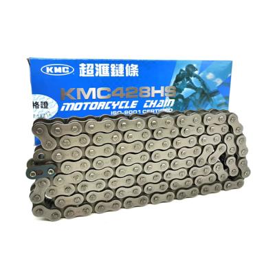 China KMC Original Motorcycle Drive Chains 428H 102L 108L 116L 118L 122L 132L for sale