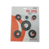 China 6pcs Motorcycle AX100 Full Complete Engine Oil Seal Rubber Gear Shaft Seal for sale