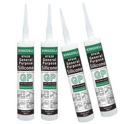 China Acidity Water Resistant Acetic Silicone Sealant For Kitchen Bathroom for sale