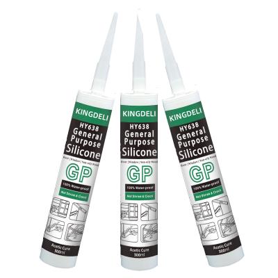 China General Purpose Acetoxy Cure Silicone Sealant For Kitchen Multifunctional for sale