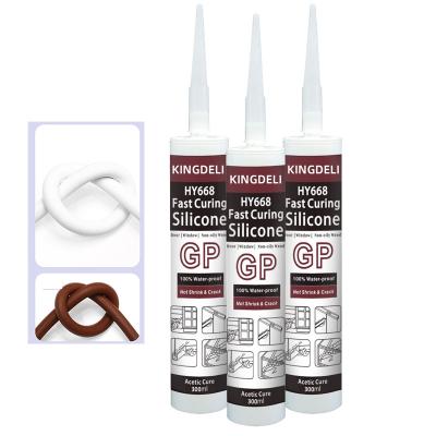 China 300ml General Purpose Acetic Silicone Sealant Clear For Gp Glass for sale