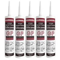 China GP Construction Acetic Cure Silicone Sealant Glass Glue 300ml for sale