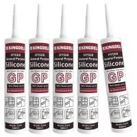 China Oem Window Acetic Cure Silicone Sealant Transparent Caulk 300ml for sale