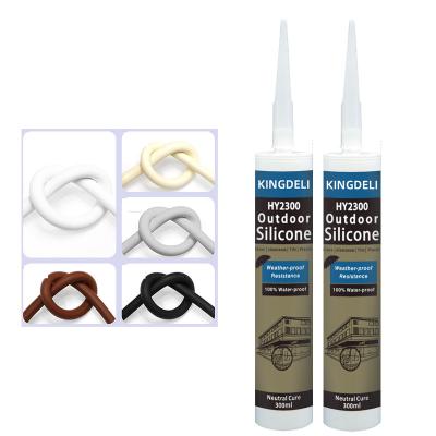 China Door Silicone Neutral Glass Glue With Grey Black White Color for sale