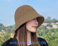 China 5G shield radiation protection Summer hat with silver lining for sale