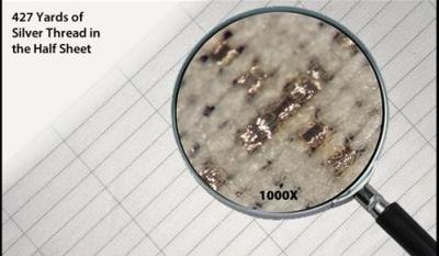 China Conductive Silver Fabric for Earthing Sheet 1.5m Width 100gsm for sale
