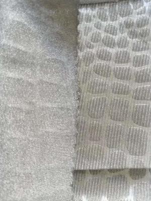 China Silver Fiber Jacquard EMF Shielding Fabric 1.5m Width 100g/m² for Clothing for sale