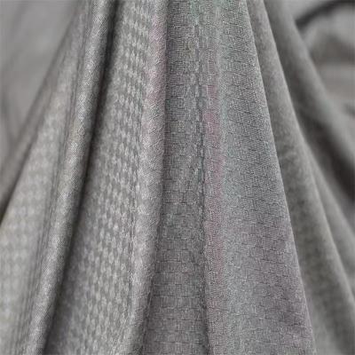 China silver plaid knitted fabric for shapewear lining for sale