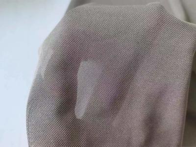 China emf shielding elastic silver mesh fabric two way stretch for sale