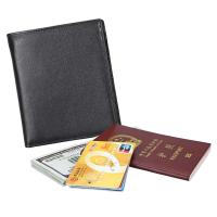 China RFID Blocking Passport Wallet with 10 Card Slots and 2 ID Windows for sale