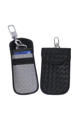 China RFID Blocking Anti Spy Signal Car Key Pouch 2 Layer Protection 433MHz for sale