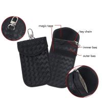 China Anti Spy Car Key Signal Shielding Pouch RFID Blocking Faraday Bag 2 Pack for sale